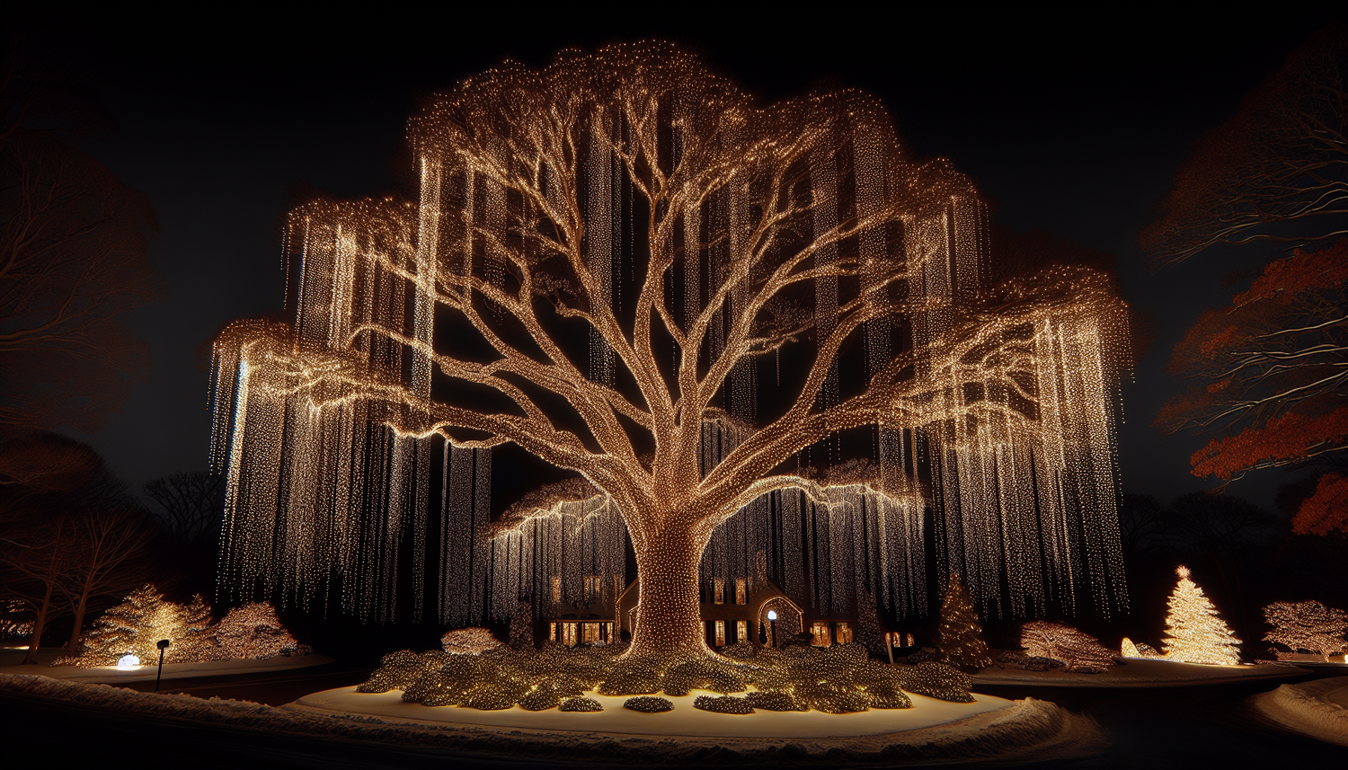 Elevating Your Holiday Lighting with Cascading Tree Displays ...