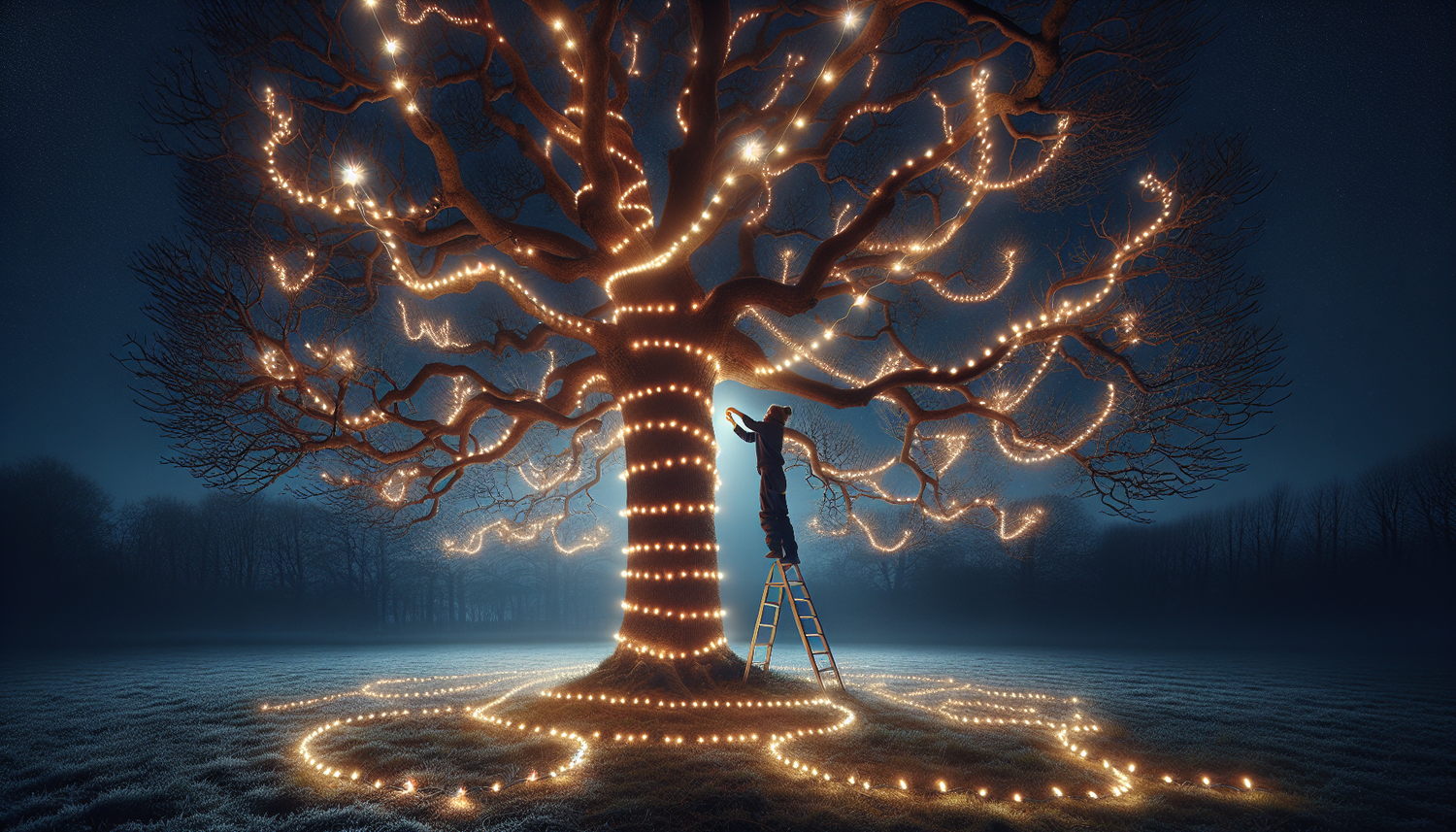 How to Perfectly Wrap Your Trees with LED Mini Lights – Christmas Light ...