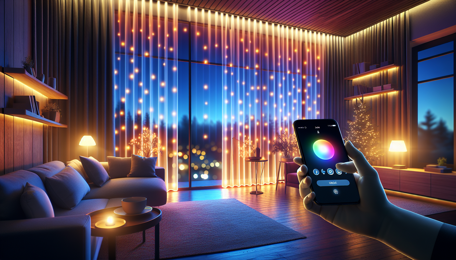 Revolutionize Your Home Decor with the App-Controlled RGB Curtain Ligh ...