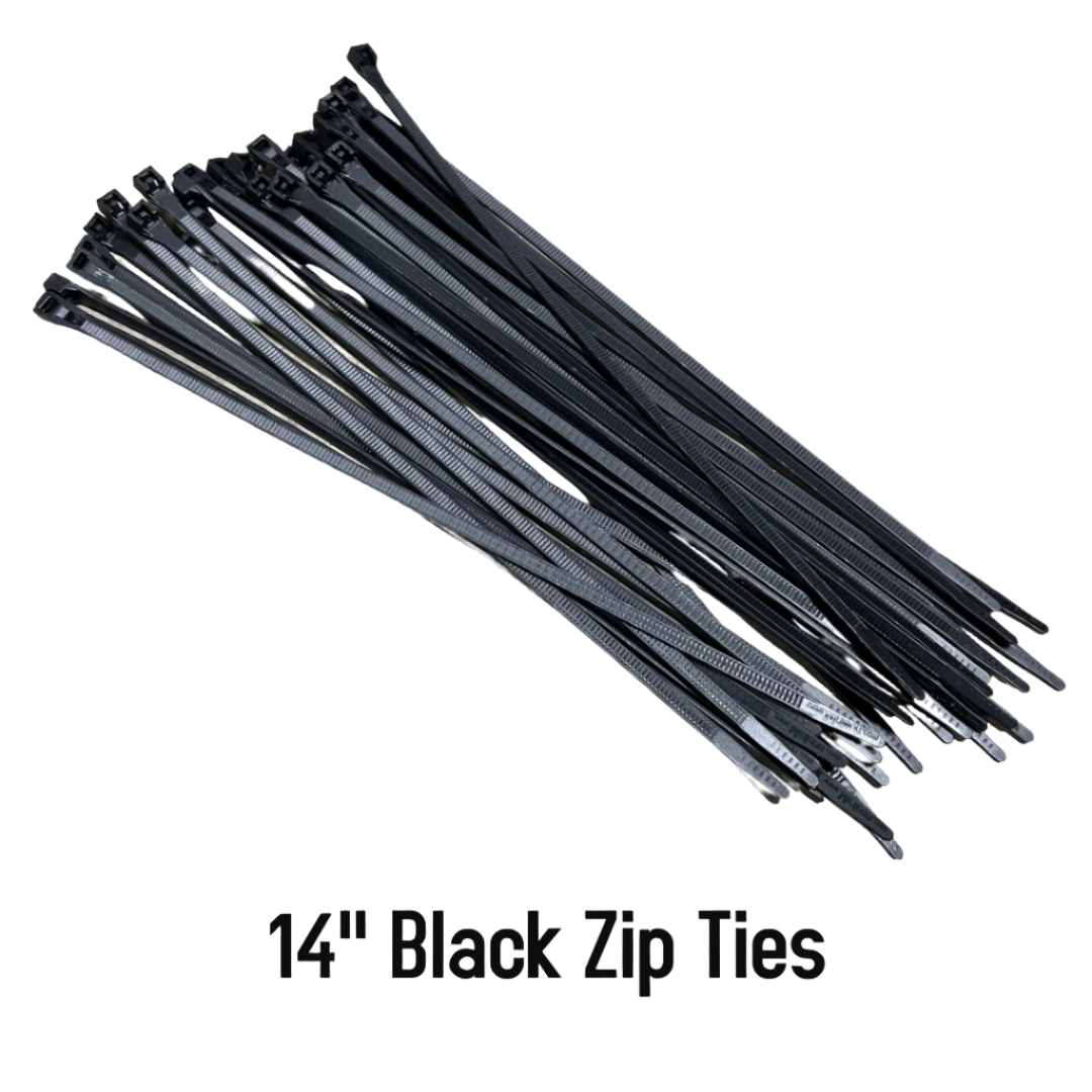 Fasteners - Black Zip Ties – Christmas Light Contractors USA