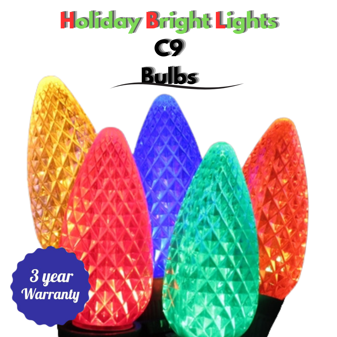 C9 HBL Light Bulbs Faceted – Christmas Light Contractors USA