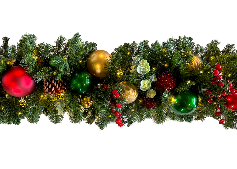 Greenery - CLD Pre-Decorated Garland – Christmas Light Contractors USA