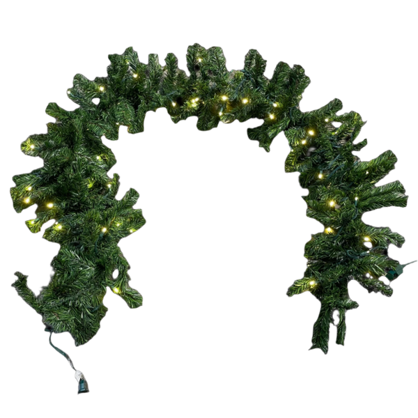9FT * 14” PVC Pine Pre-Light Garland - FINAL SALE – Christmas Light ...