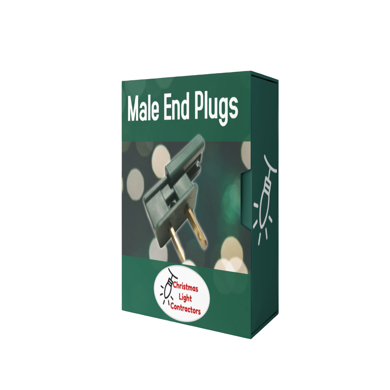 Plugs - Male Slide Plugs SPT-1 (Green & White) – Christmas Light ...