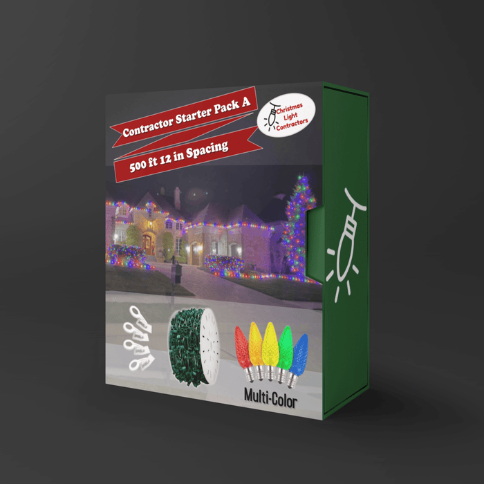 Starter Pack: C9 500 ft (12in Spacing) FREE SHIPPING – Christmas Light ...