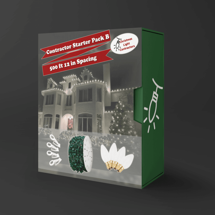 Starter Pack: C9 500 ft (15in Spacing) FREE SHIPPING – Christmas Light ...